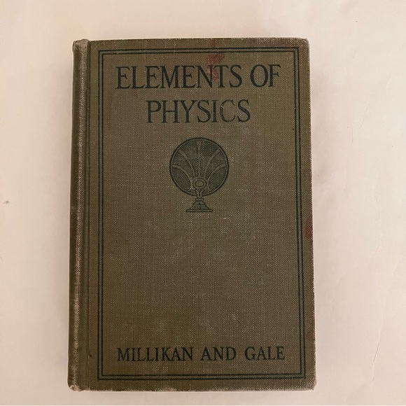 Other | Rare Antique Book Elements Of Physics 1927 Science Millikan And ...